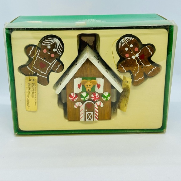 Dakin | Holiday | Dakin Woodpets Wooden Gingerbread House Girl And Boy ...